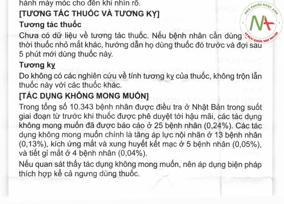 Thuốc Flumetholon 0,1% là thuốc gì, giá bao nhiêu, mua ở đâu?