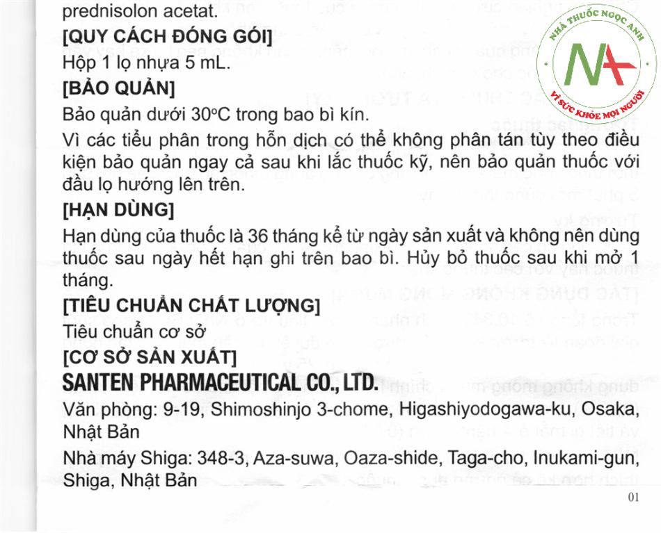 Thuốc Flumetholon 0,1% là thuốc gì, giá bao nhiêu, mua ở đâu?