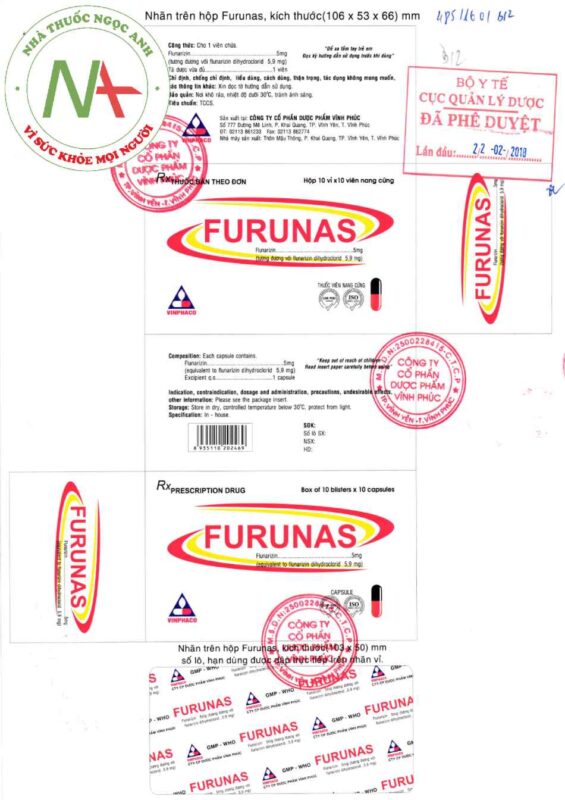 Thuốc Furunas là thuốc gì, tác dụng gì, giá bao nhiêu, mua ở đâu?