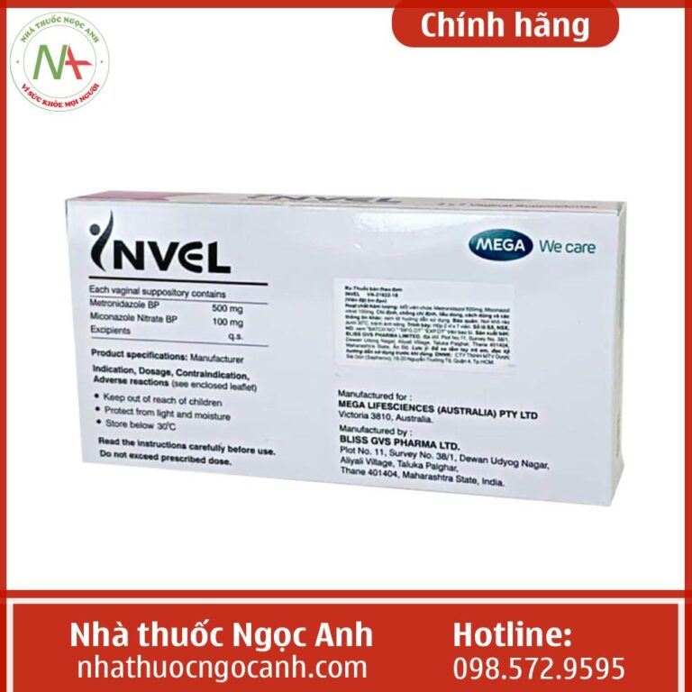 Thuốc đặt Invel có tốt không, cách dùng, giá bao nhiêu, mua ở đâu