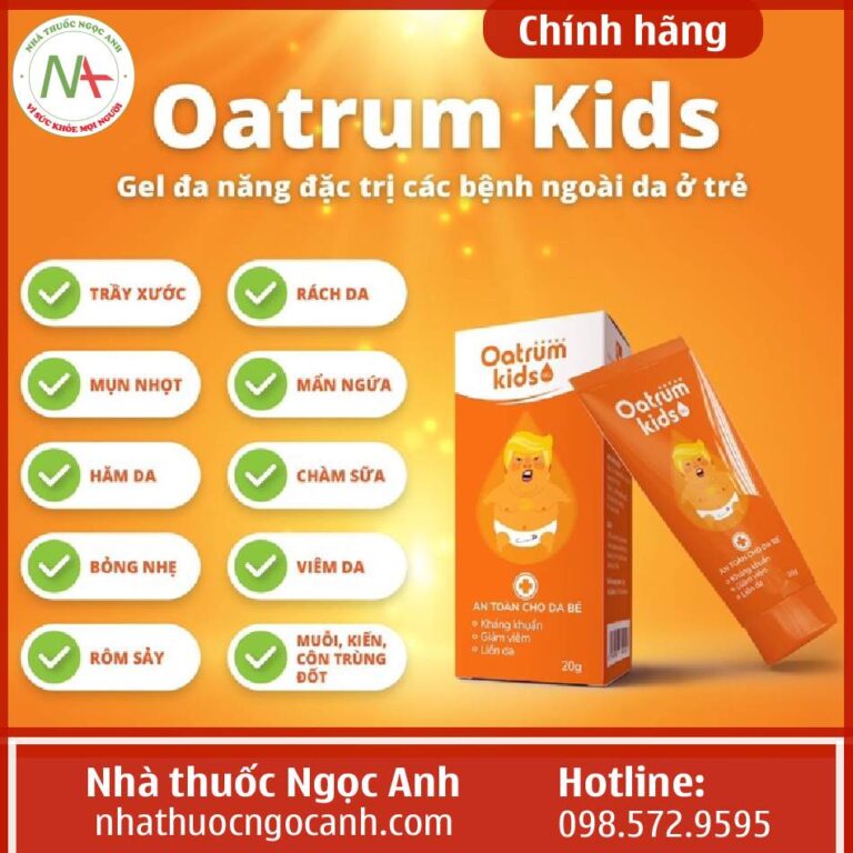 Gel đa năng Oatrum Kids có tốt không, giá bao nhiêu, mua ở đâu?