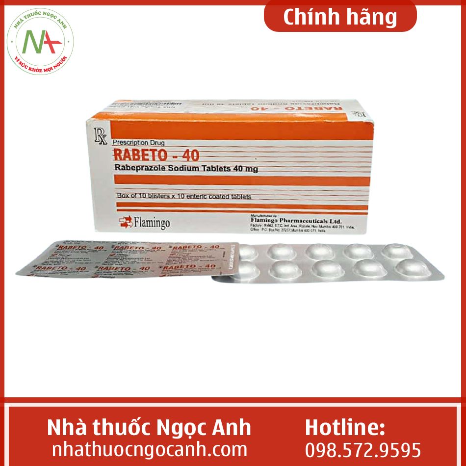 Thuốc Rabeto-40 là thuốc gì,tác dụng gì,giá bao nhiêu,mua ở đâu?