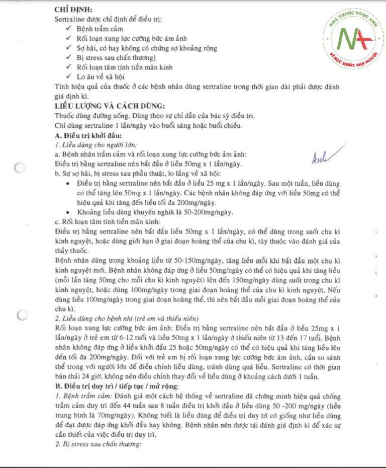 Thuốc Inosert-50 là thuốc gì, tác dụng phụ, mua ở đâu, giá bao nhiêu?