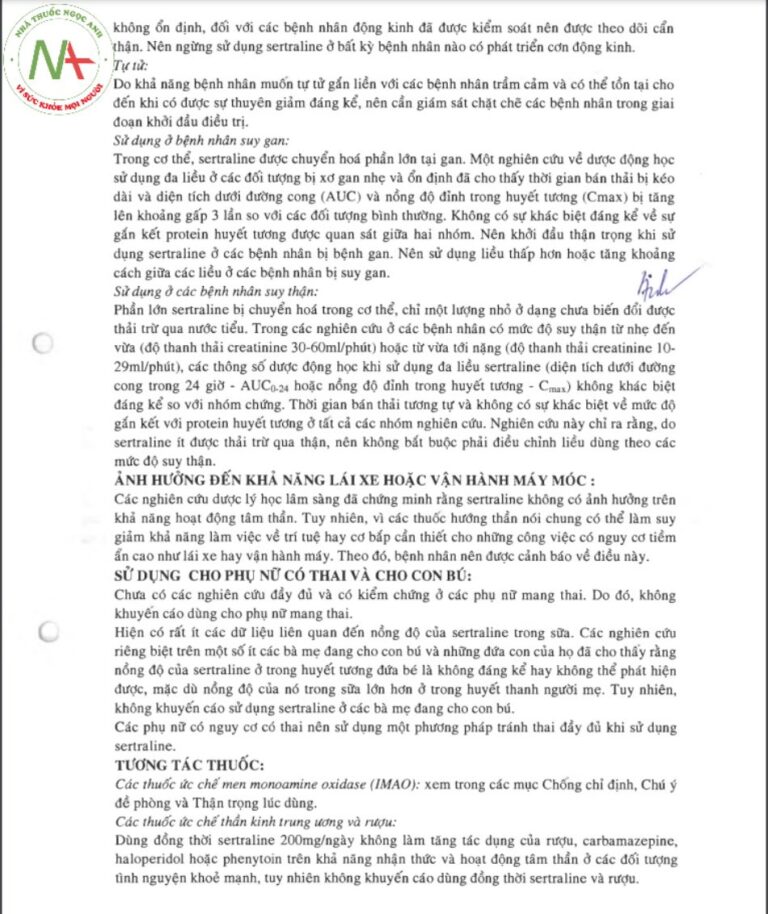 Thuốc Inosert-50 là thuốc gì, tác dụng phụ, mua ở đâu, giá bao nhiêu?