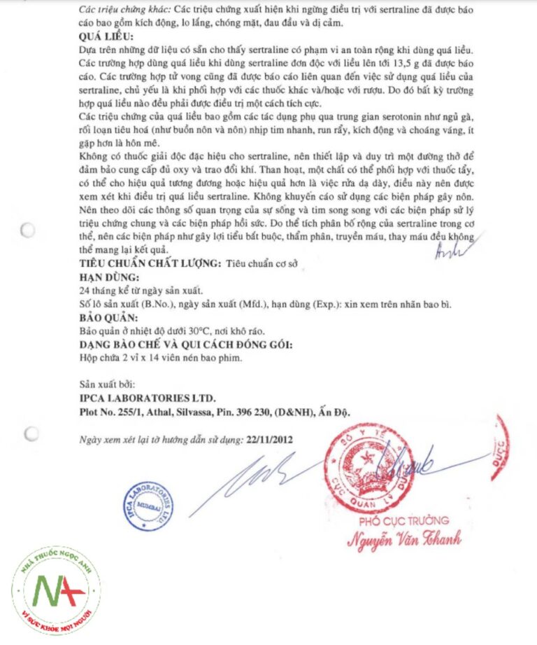 Thuốc Inosert-50 là thuốc gì, tác dụng phụ, mua ở đâu, giá bao nhiêu?