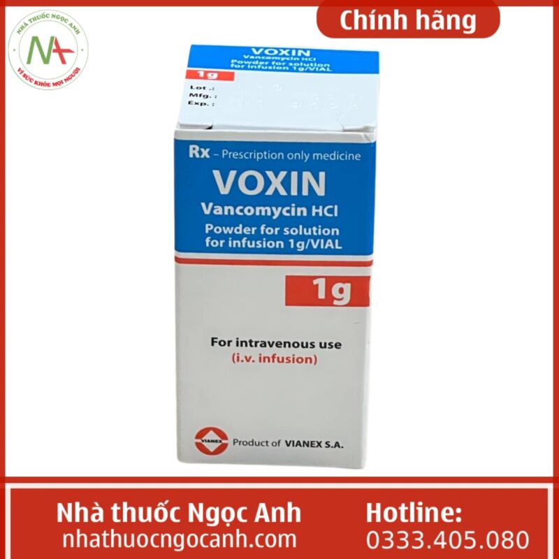 Thuốc Voxin 1g là thuốc gì, có tác dụng gì, giá bao nhiêu, mua ở đâu?