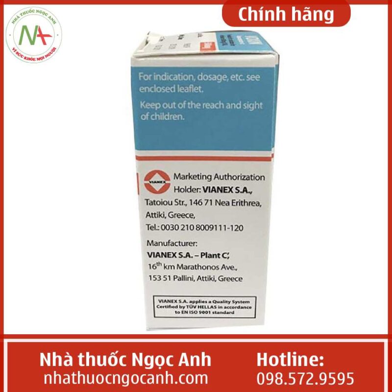Thuốc Voxin 500mg có tác dụng gì, giá bao nhiêu, mua ở đâu?