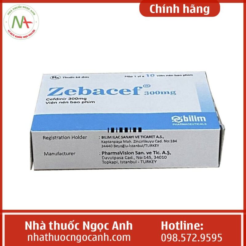 Thuốc Zebacef 300mg có phải kháng sinh không, giá bao nhiêu, mua ở đâu?