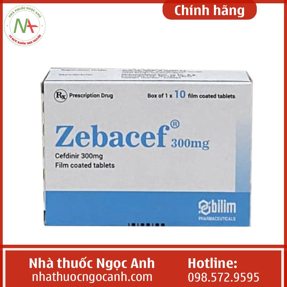 Thuốc Zebacef 300mg có phải kháng sinh không, giá bao nhiêu, mua ở đâu?