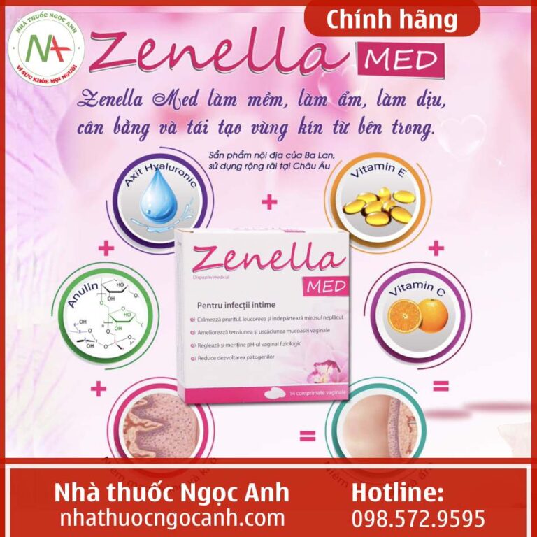 Viên đặt Zenella Med có dùng được cho bà bầu không, giá bao nhiêu, mua ...