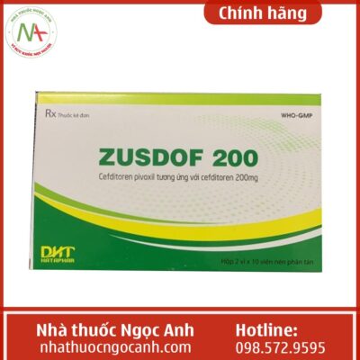 Thuốc Zusdof 200mg là thuốc gì, sdk, giá bao nhiêu, mua ở đâu?