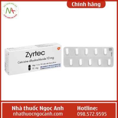 Thuốc Zyrtec 10mg là thuốc gì, giá bao nhiêu, mua ở đâu uy tín?