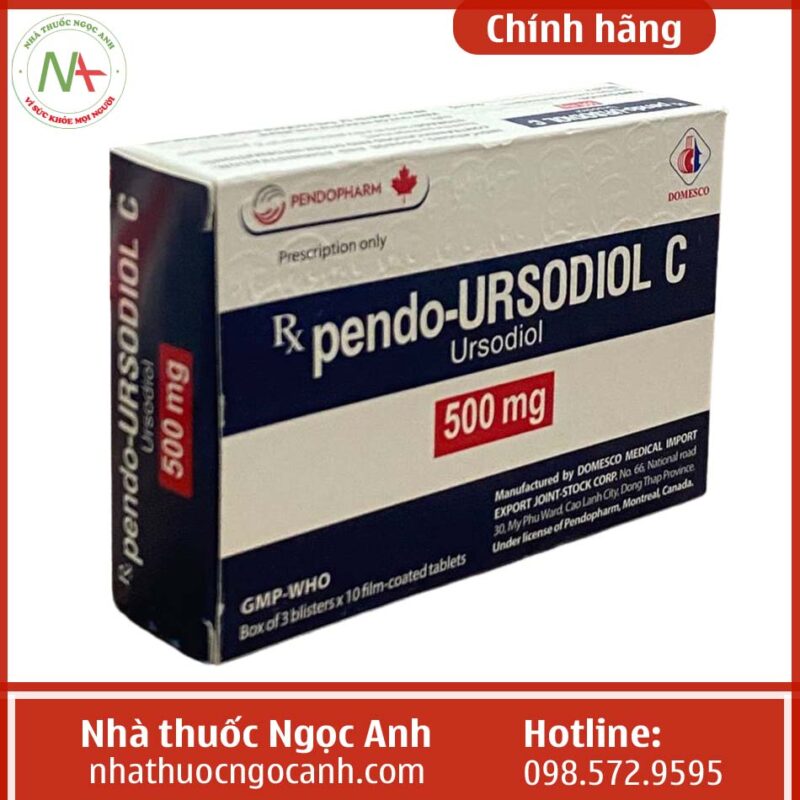 Thuốc pendo-Ursodiol C 500mg là thuốc gì, mua ở đâu, giá bao nhiêu