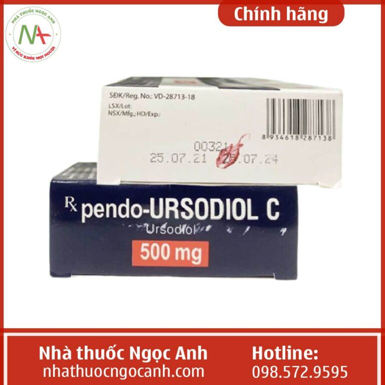 Thuốc pendo-Ursodiol C 500mg là thuốc gì, mua ở đâu, giá bao nhiêu