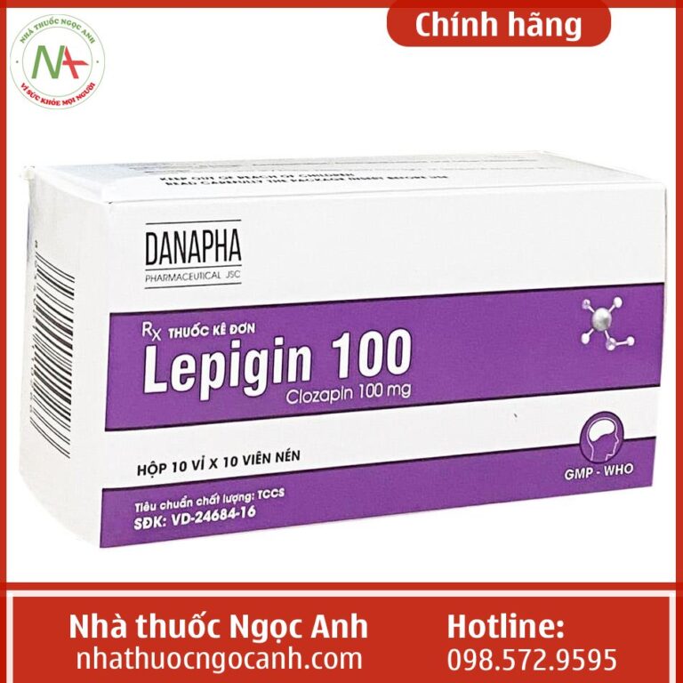 Thuốc Lepigin 100 công dụng và tác dụng phụ, giá bao nhiêu, mua ở đâu