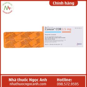 Thuốc Concor COR 2.5mg là thuốc gì? Giá bao nhiêu? Mua ở đâu