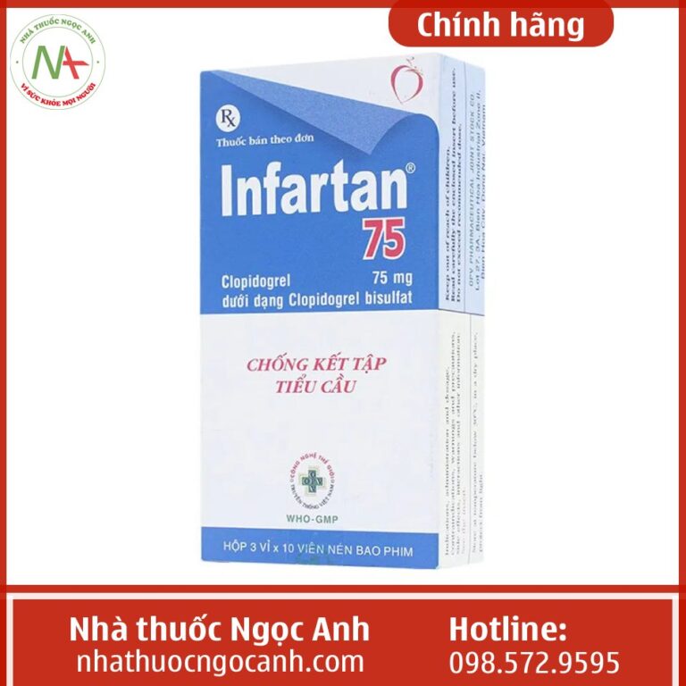 Thuốc Infartan 75mg có tác dụng gì? Giá bao nhiêu? Mua ở đâu