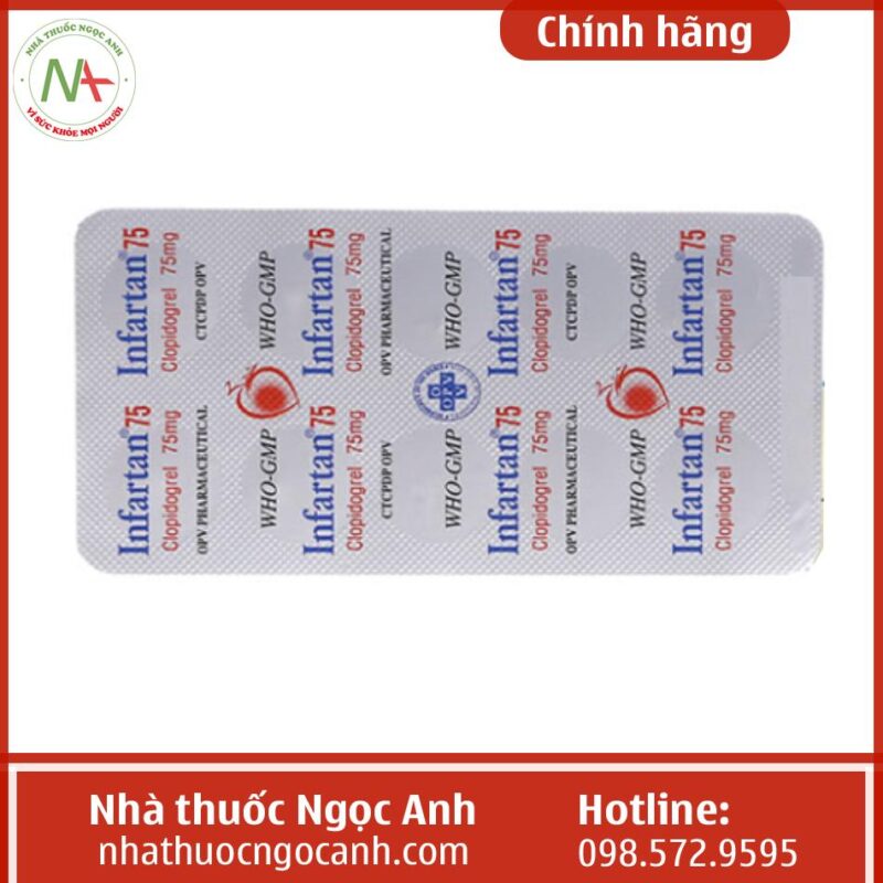 Thuốc Infartan 75mg có tác dụng gì? Giá bao nhiêu? Mua ở đâu