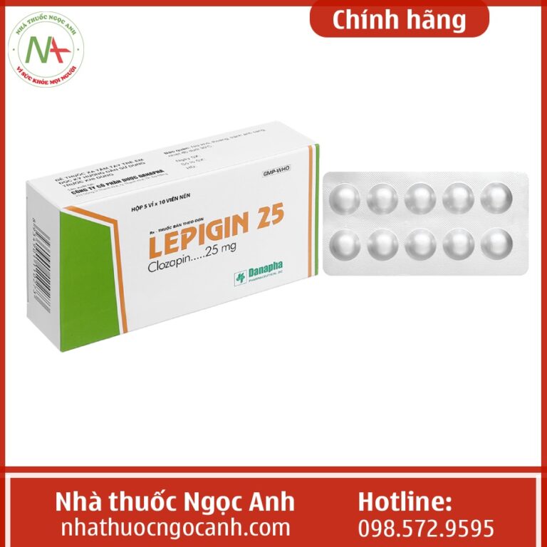 Thuốc Lepigin 25 Danapha là thuốc gì, giá bao nhiêu, mua ở đâu?