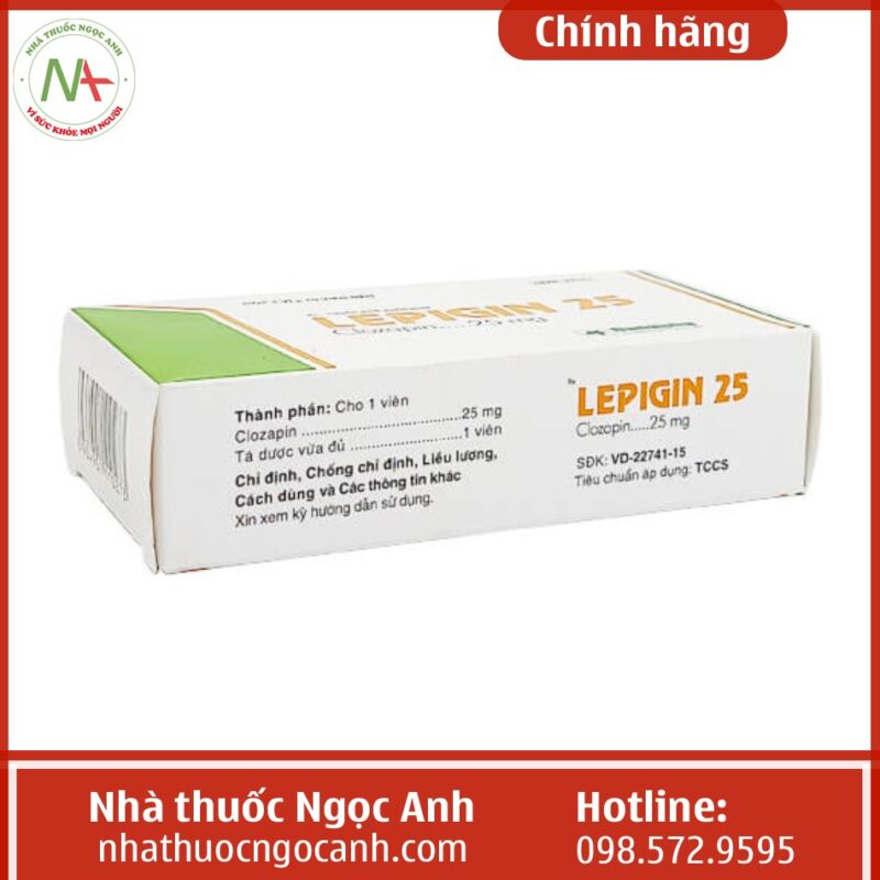Thuốc Lepigin 25 Danapha là thuốc gì, giá bao nhiêu, mua ở đâu?