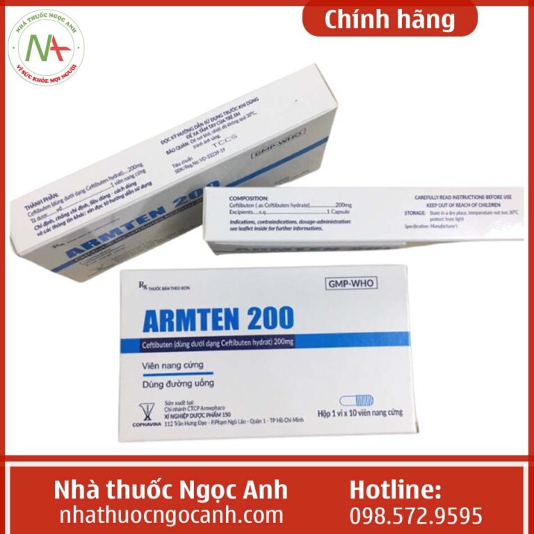 Thuốc Armten 200 là thuốc gì, có tác dụng gì, giá bao nhiêu, mua ở đâu?
