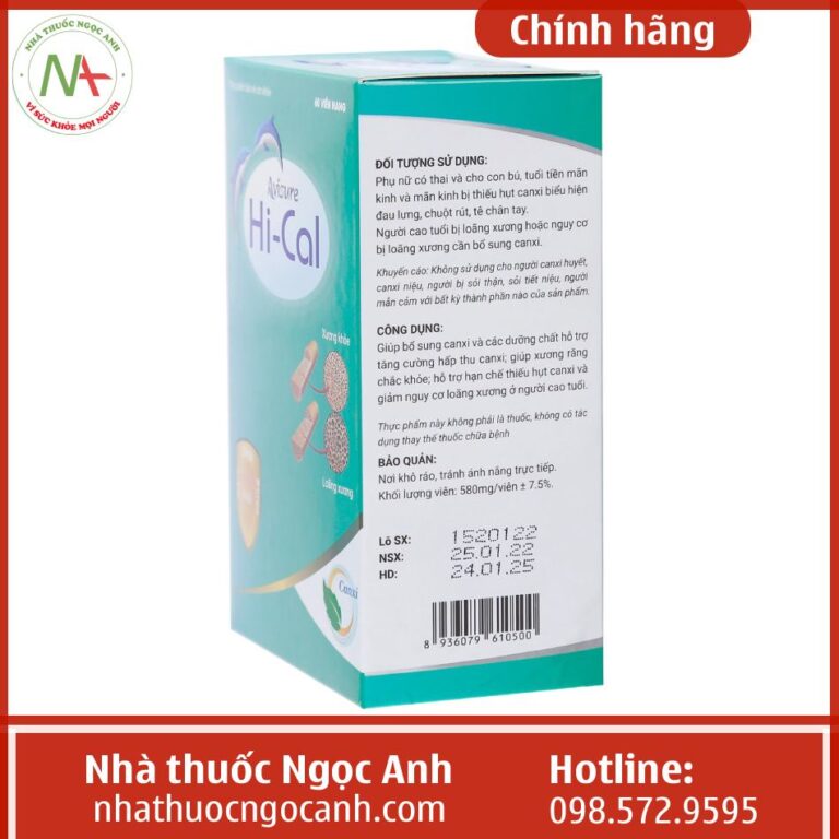 Thuốc canxi Avisure Hi-Cal uống như thế nào, giá bao nhiêu, mua ở đâu?