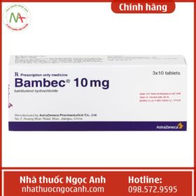 Thuốc Bambec 10mg là thuốc gì, liều dùng, giá bao nhiêu, mua ở đâu