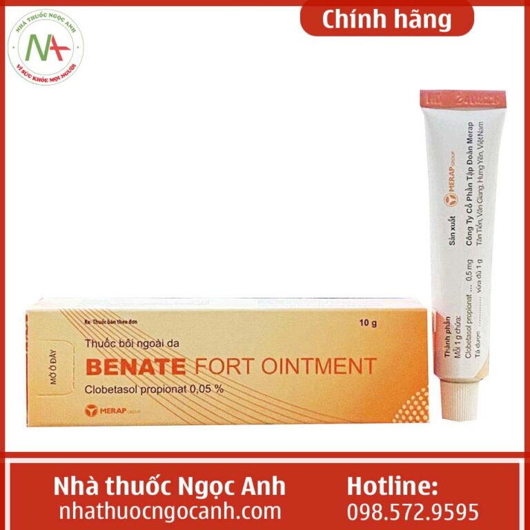 Thuốc Benate Fort Ointment 10g là thuốc gì, giá bao nhiêu, mua ở đâu?