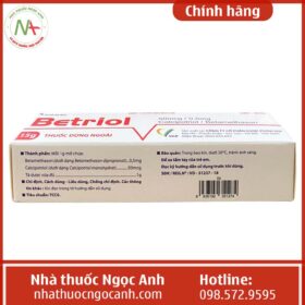 Thuốc bôi da Betriol 15g có tác dụng gì, giá bao nhiêu, mua ở đâu?