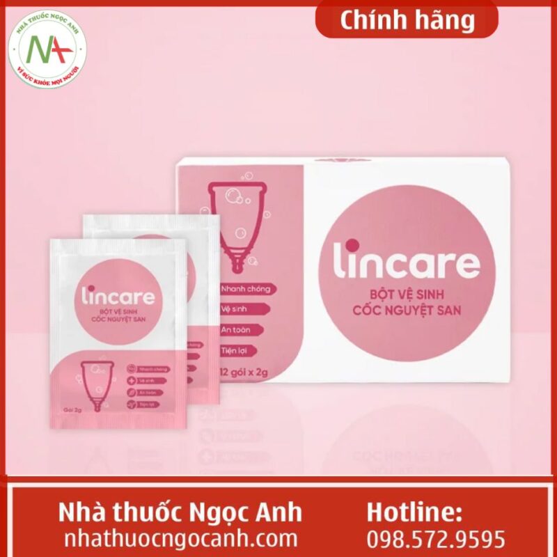 Thuốc Bột vệ sinh cốc nguyệt san Lincare mua ở đâu giá bao nhiêu