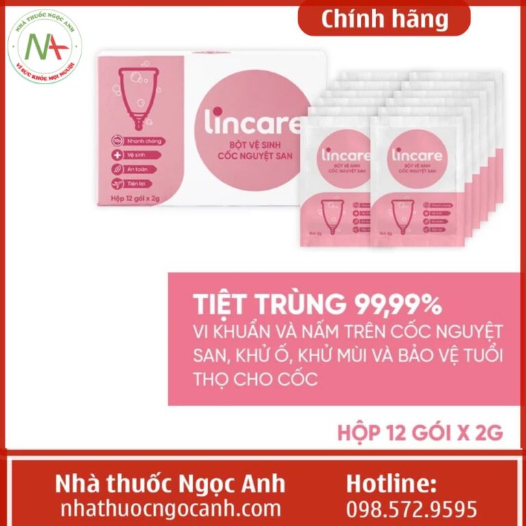 Thuốc Bột vệ sinh cốc nguyệt san Lincare mua ở đâu giá bao nhiêu