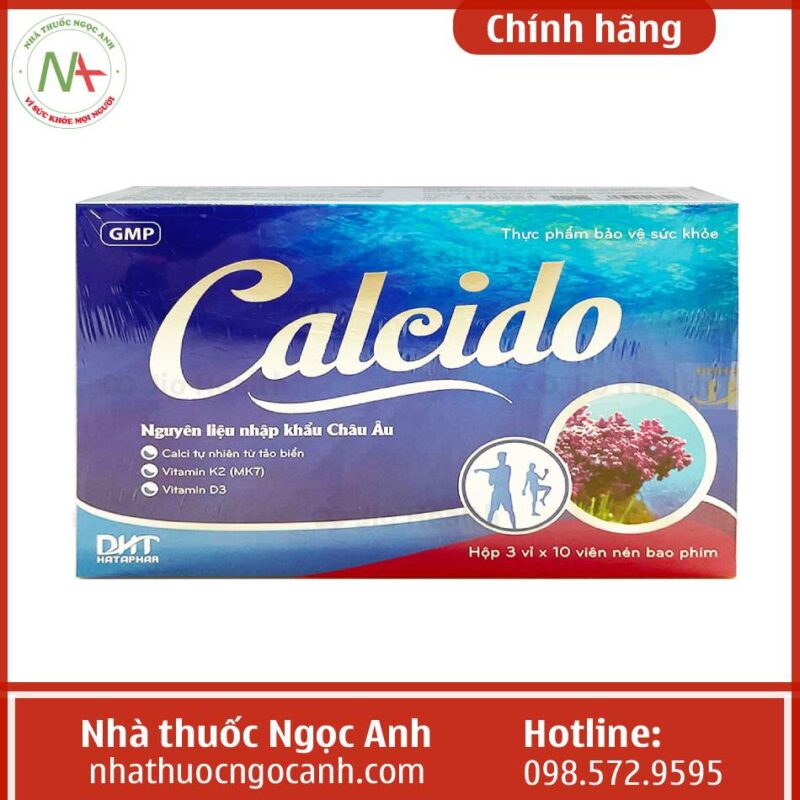 Thuốc Calcido Hataphar 500mg là thuốc gì, mua ở đâu, giá bao nhiêu