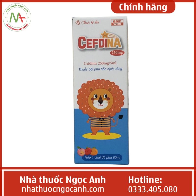 Thuốc Cefdina 250mg/5ml là thuốc gì, giá bao nhiêu, mua ở đâu?