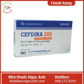 Thuốc Cefdina 300 Hataphar là thuốc gì, mua ở đâu, giá bao nhiêu?