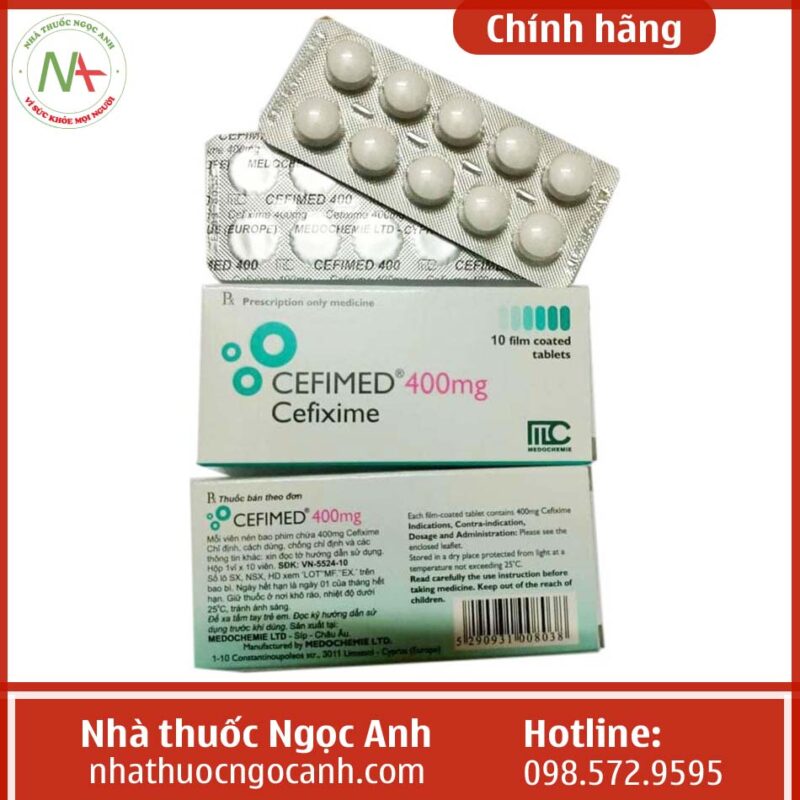 Thuốc Cefimed Cefixim 400mg là thuốc gì, giá bao nhiêu, mua ở đâu?