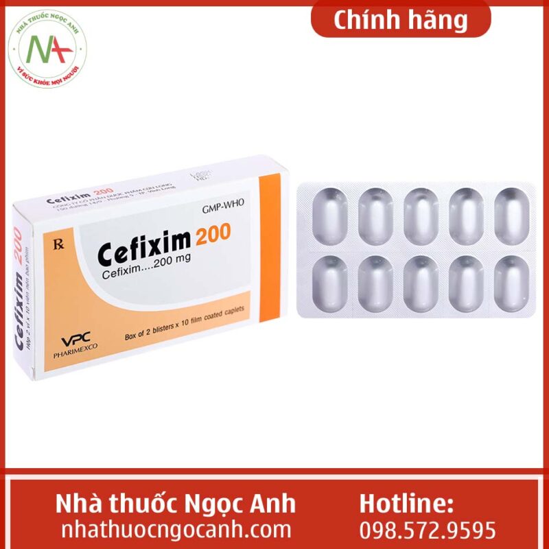 Thuốc Cefixim 200 VPC có tác dụng gì, giá bao nhiêu, mua ở đâu?
