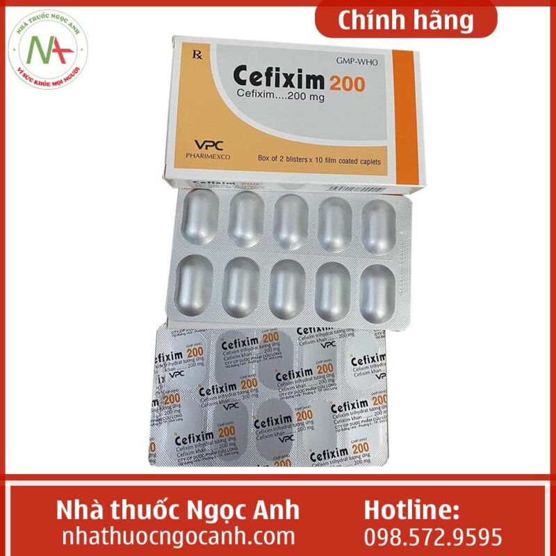 Thuốc Cefixim 200 VPC có tác dụng gì, giá bao nhiêu, mua ở đâu?