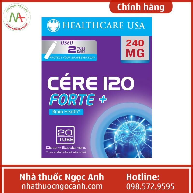 Thuốc Cere 120 Forte + có tác dụng gì, giá bao nhiêu, mua ở đâu?