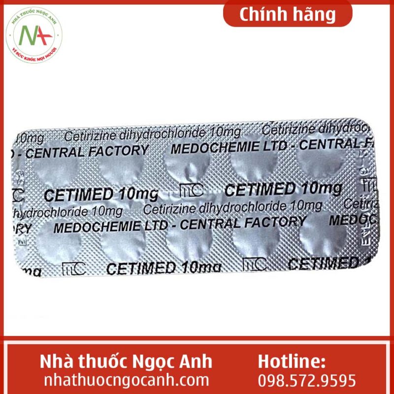 Thuốc Cetimed 10mg bầu uống được không, giá bao nhiêu, mua ở đâu?