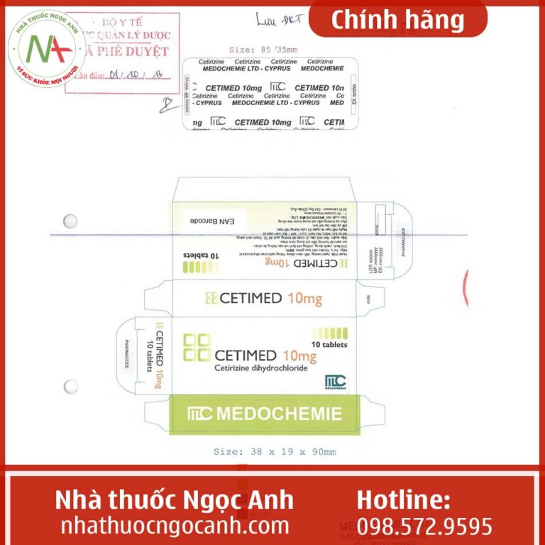Thuốc Cetimed 10mg bầu uống được không, giá bao nhiêu, mua ở đâu?