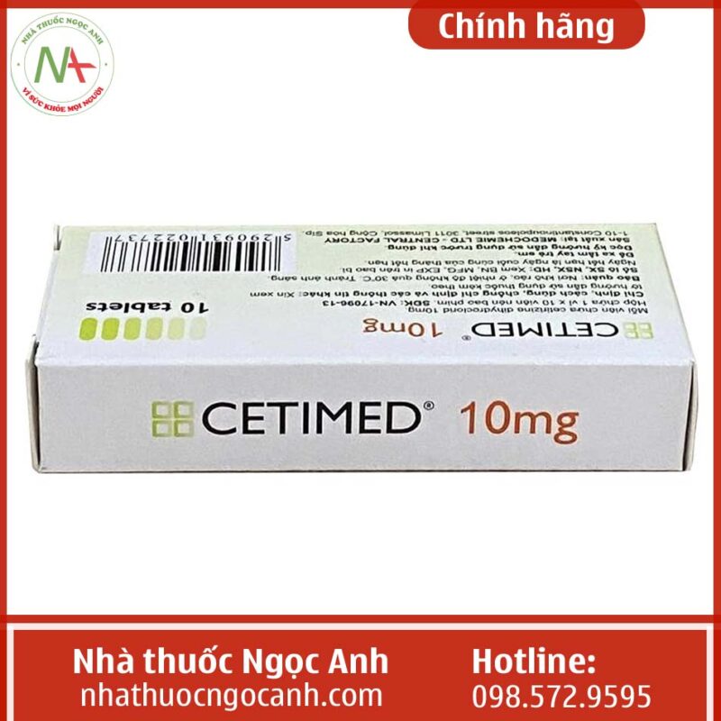Thuốc Cetimed 10mg bầu uống được không, giá bao nhiêu, mua ở đâu?