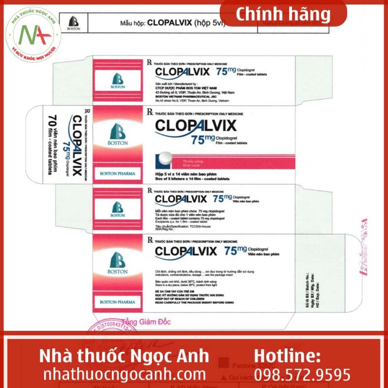 Thuốc Clopalvix 75mg Film-coated tablets giá bao nhiêu, mua ở đâu
