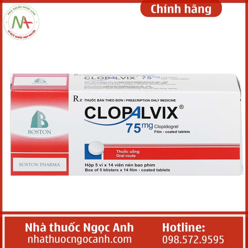 Thuốc Clopalvix 75mg Film-coated tablets giá bao nhiêu, mua ở đâu