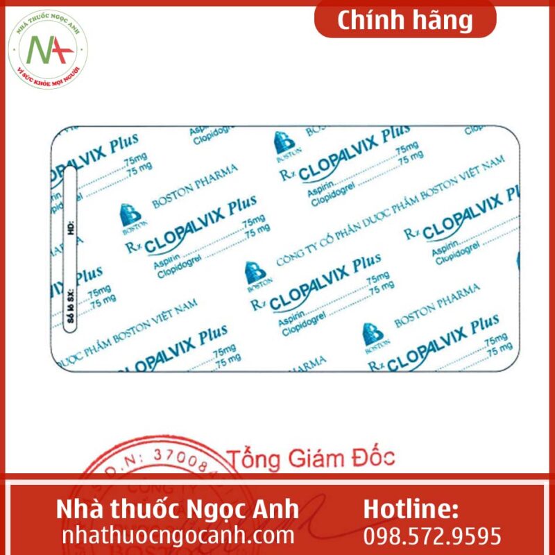 Thuốc Clopalvix Plus Film-coated tablets 75mg giá bao nhiêu, mua ở đâu