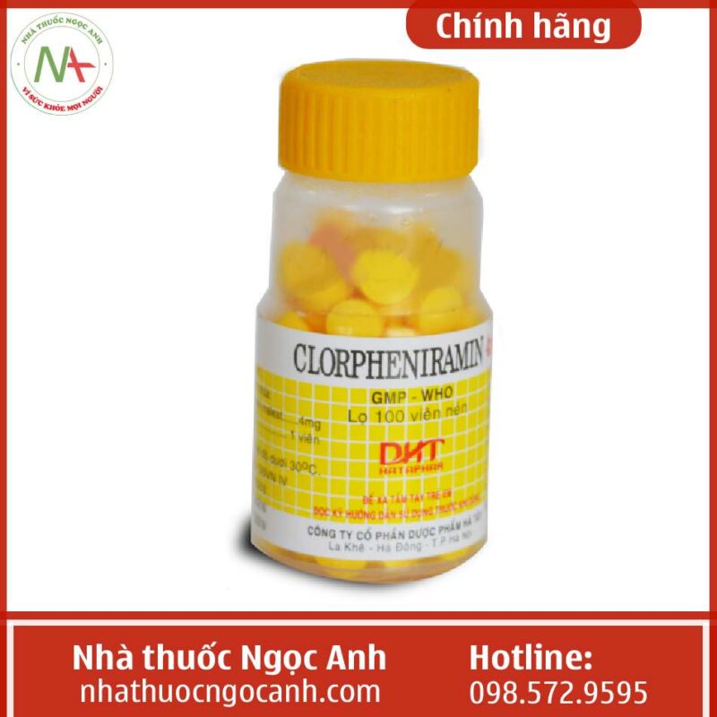 Thuốc Clorpheniramin 4mg Hataphar mua ở đâu, giá bao nhiêu?