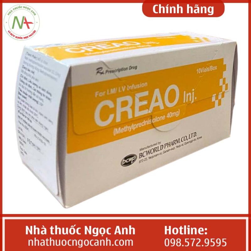 Thuốc Creao Inj 40mg là thuốc gì, liều dùng, giá bao nhiêu, mua ở đâu?