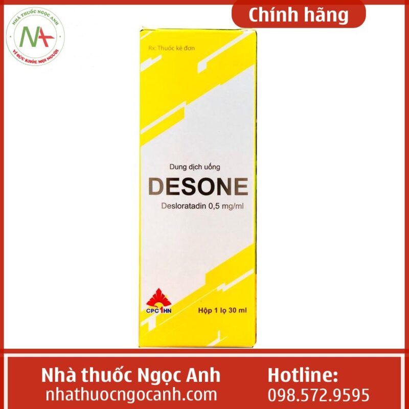 Thuốc Desone 30ml có phải kháng sinh không, giá bao nhiêu, mua ở đâu?