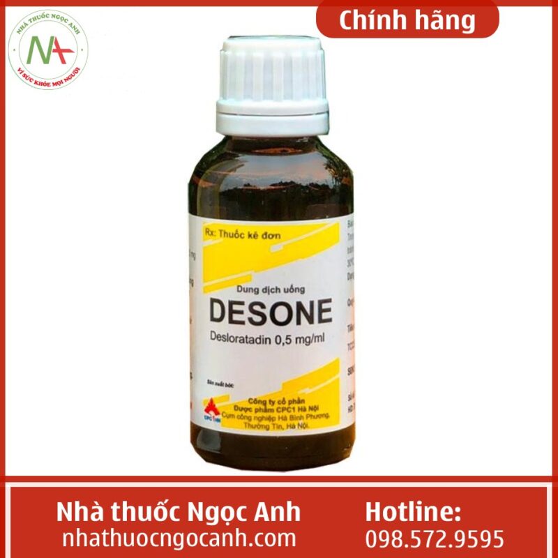 Thuốc Desone 30ml có phải kháng sinh không, giá bao nhiêu, mua ở đâu?