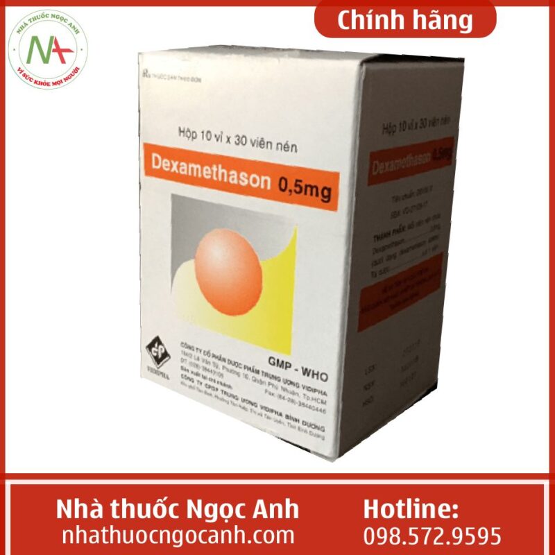 Thuốc Dexamethason 0.5mg Vidipha liều dùng, mua ở đâu, giá bao nhiêu