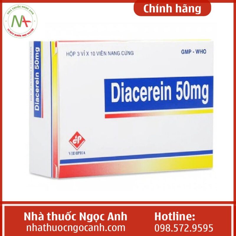Thuốc Diacerein 50mg Vidipha là thuốc gì, giá bao nhiêu, mua ở đâu?